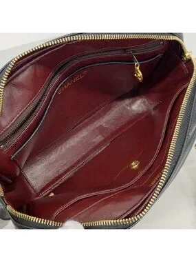 CHANEL | Bags | Chanel Shoulder Bag Quilted Lambskin Black Gold | Poshmark